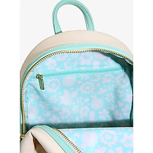 Alice in Wonderland Garden Flowers Mini Backpack Shoulder Bag Purse