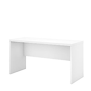 Bush Business Furniture Echo Credenza Desk, 60W, Pure White
