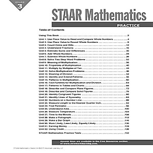Staar Mathematics Practice Grade 3 II Teacher Resource