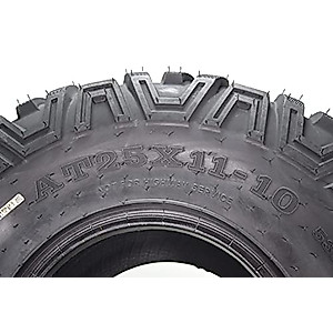 MASSFX QL ATV UTV 25x11-10 Rear Tire 25" 25x11x10 6Ply (2 Pack)