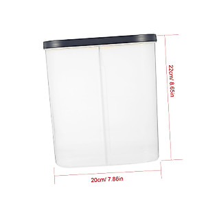 CAXUSD Airtight Rice Dispenser Storage Container Sealed Grain Storage Box for Rice and Cereal Dry Food Box with Compartment Kitchen Pantry Organization