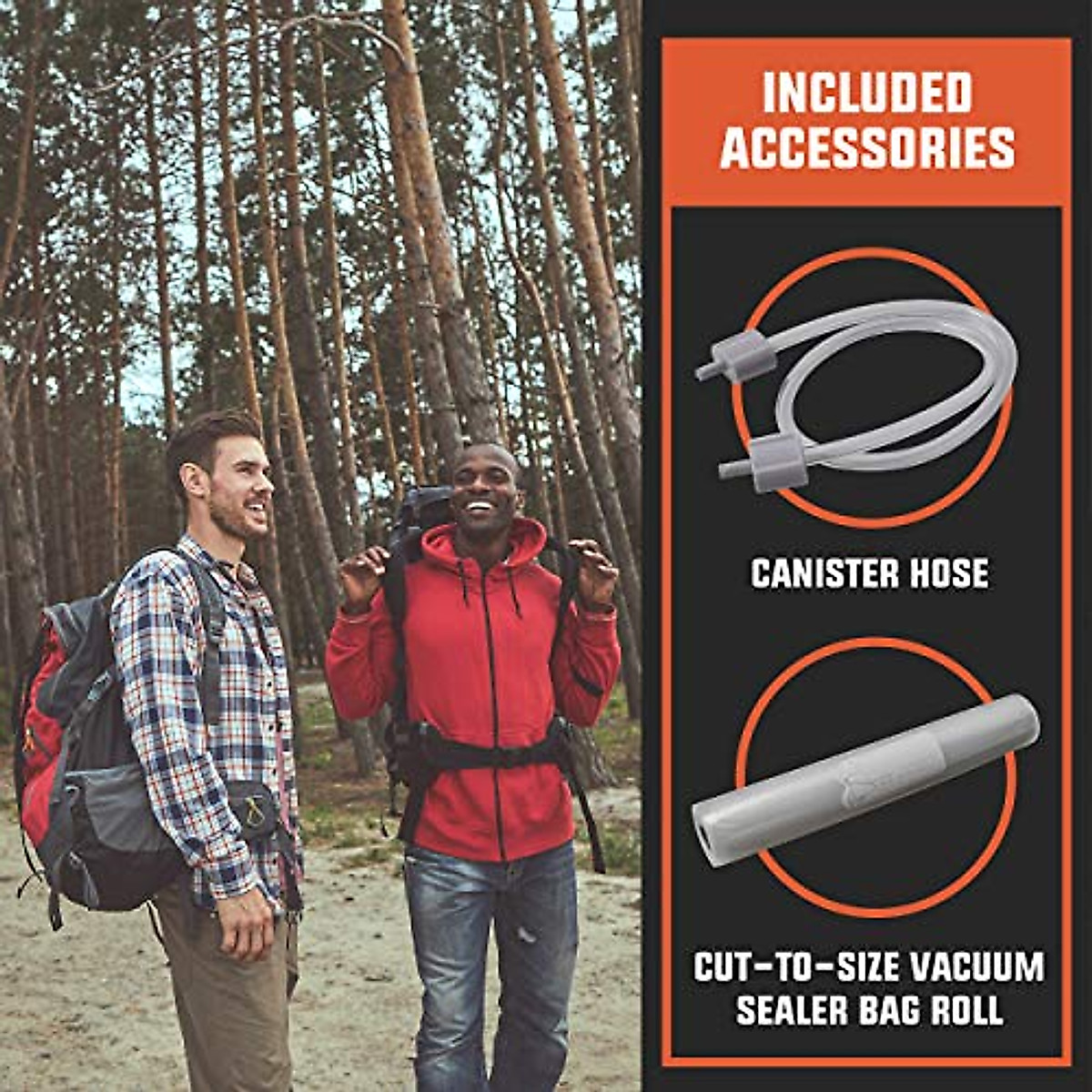 PrimalTek 12" Commercial Grade Vacuum Sealer - User Friendly for Food Savers, 26” Vacuum Pressure – Features an Auto Cooling System, Smart Heat Technology, and Vacuum Bag Positioning Guides