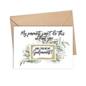 Funny Will You Be My Godparents Scratch Off Card, My Parents Cant Do This Without You (Funny Godparents)