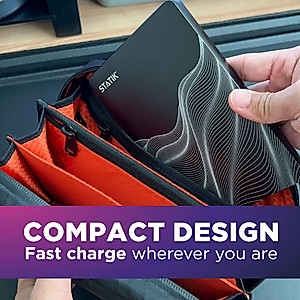Statik 65W Laptop Power Bank 20000MAh | Fast Charging Powerful & Slim | Charge 3 Devices at Once | USB-C Portable Laptop Charger External Travel Battery Pack, Works with iPhone, Tablet and More