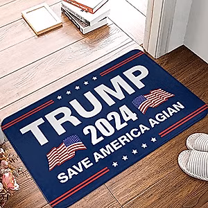 Pioneer Woman Kitchen Rugs Trump 2024 Save America Agian Mat Stuff for Bedroom Retro Decor (Size : 50X80CM)
