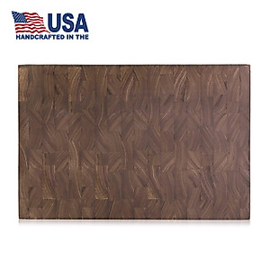 Cangshan | Thomas Keller Signature Collection Walnut End-Grain Cutting Board,12 x 18 x 1.5", Crafted in USA