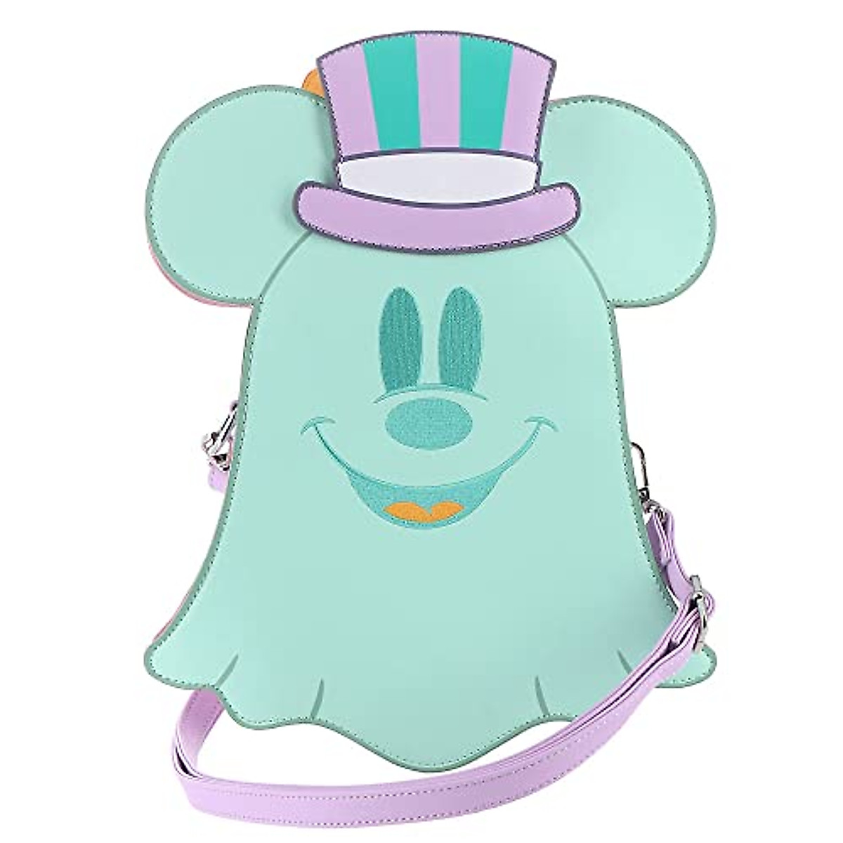 Loungefly Disney Pastel Ghost Minnie and Mickey Glow in the Dark Double Sided Women's Crossbody
