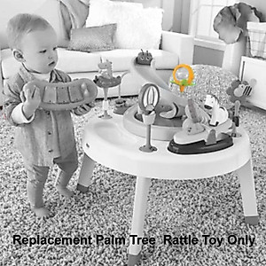 Replacement Parts for Fisher-Price 2 in 1 Sit to Stand Activity Center - FFJ01 ~ Replacement Palm Tree ~ Colorful Rattle Toy