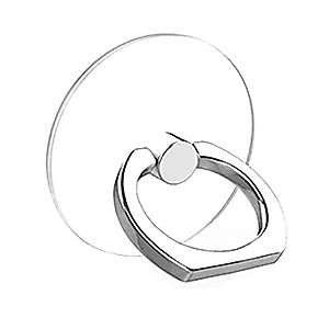 Cell Phone Ring Stand Holder,4 PCS Transparent Finger Ring Holder,360° Degree Rotation Kickstand Phone Ring Grips Compatible with Most Smartphones and Tablet