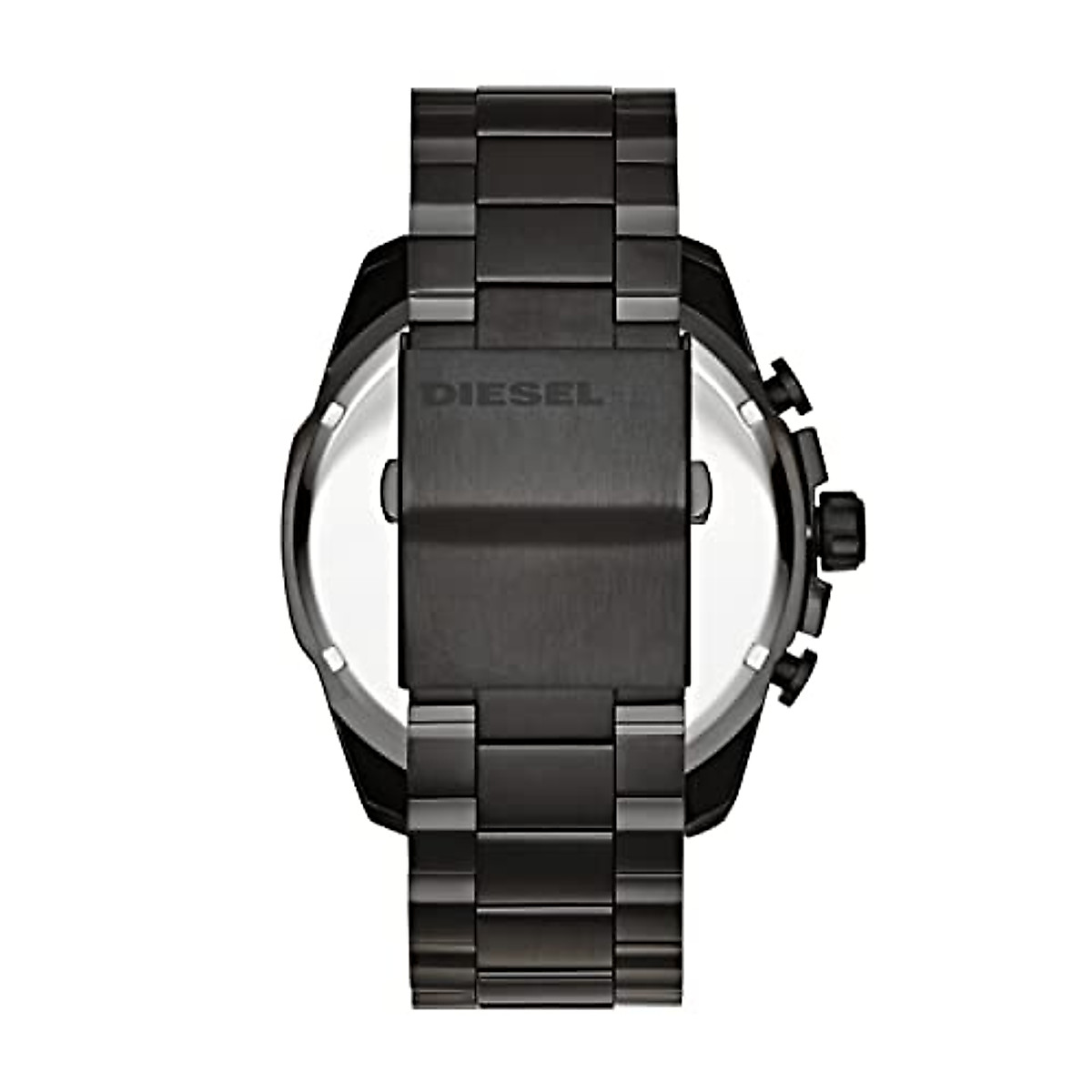 Diesel Men's 59mm Mega Chief Quartz Stainless Steel Chronograph Watch, Color: Black (Model: DZ4318)