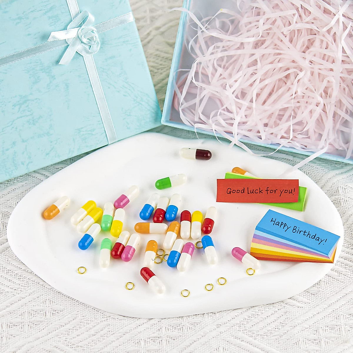 Capsule Message Love Note Pills, 100PCS Couples Secret Gifts Letter Gift for Wife Husband Gilfriend Boyfriend Valentine Day Birthday Christmas Anniversary Long Distance Relationships Gift