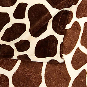 Home Must Haves Ultra Soft Micro Plush Warm Cozy Premium Flannel Bed Sofa Couch Picnic Blanket (Queen 80"x80", Giraffe Skin Print)