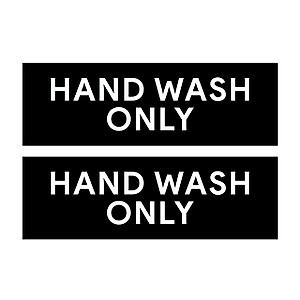 Hand Wash Only & Wash Rinse Sanitize Sticker Bundle