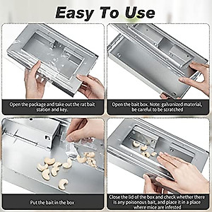 4 Pack Multi Catch Mouse Trap Clear Top Humanized Mouse Trap Rodent Mouse Trap for Indoor Outdoor Rat Control Pet and Kids Security (Silver)