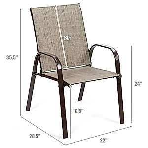 Office Chair Gaming Chair Computer Chair 2 Piece Patio Chair Outdoor Dining Chair Garden Terrace Yard Armchair
