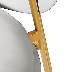 Tov Furniture McKenzie Light Grey Vegan Leather Stackable Dining Chair - Set of 2