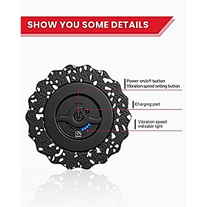 FITINDEX Electric Vibrating Foam Roller, Exercise, Yoga, Pilates, Massage, Back Pain Relief, Muscle Recovery, and Physical Therapy, 4-Speed & Rechargeable Versatile Fitness Roller Foam - Black