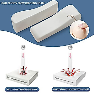 Payanwin Chair Ergonomic armrest Cushions Elbow Pillow Pressure Relief Office Chair Gaming Chair armrest with Memory Foam armrest Pads 2-Piece Set of Chair （Gray）