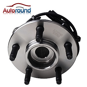 Autoround 515003 (4x4) Front Wheel Hub and Bearing Assembly Replacement for Ford Explorer, Ranger, Mercury Mountaineer, Mazda B3000, B4000