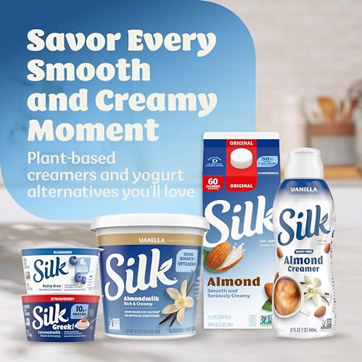 Silk Soy Milk Dairy-Free Yogurt Alternative, Strawberry, Gluten-Free, Vegan, Non-GMO Project Verified, 5.3 oz.