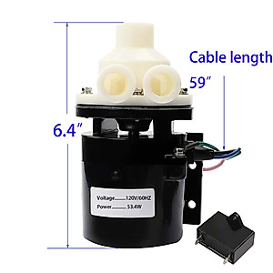 APTA92P10WD1 Pump Motor Assy comaptible with Hoshizaki PA0613,Fits Model KM-450 THRU KM-900 KML-600MAH URC-12F 120V 10W 0.4 Amp
