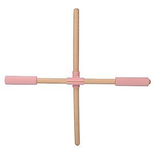 Yoga Sticks, Multipurpose Wooden Yoga Pranayama Stick Stretching Tool Posture Corrector, 19.7in Multipurpose Humpback Posture Correction Stick for Adult Child Training Home Fitness