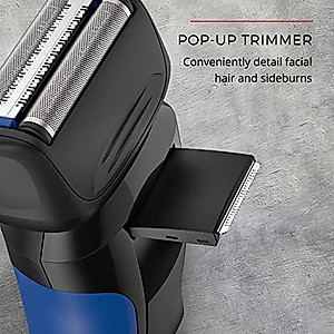 Remington Comfort Series Foil Shaver for Men, Electric Shaver, Pop-up Trimmer, Blue, PF7400