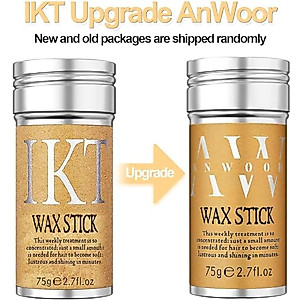 AnWoor Hair Wax Stick, Wax Stick for Hair Flyaways Kids & Women Hair Accessories for Women Girls Hair Bun Maker for Kids Hair Slick Stick Baby Hair Gel Stick Kids Hair Products Hair Smoothing Stick
