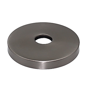 Corla Modern 3.5” Escutcheon Plate Extra Large | Shower Arm Flange Universal Replacement Cover Round 3 1/2 Inch (Brushed Nickel)