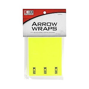 Bohning 4" Solid Arrow Wraps, X-Large, Neon Yellow