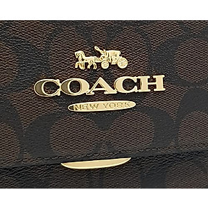 Coach Women's Brynn Flap Crossbody (Brown - Black)