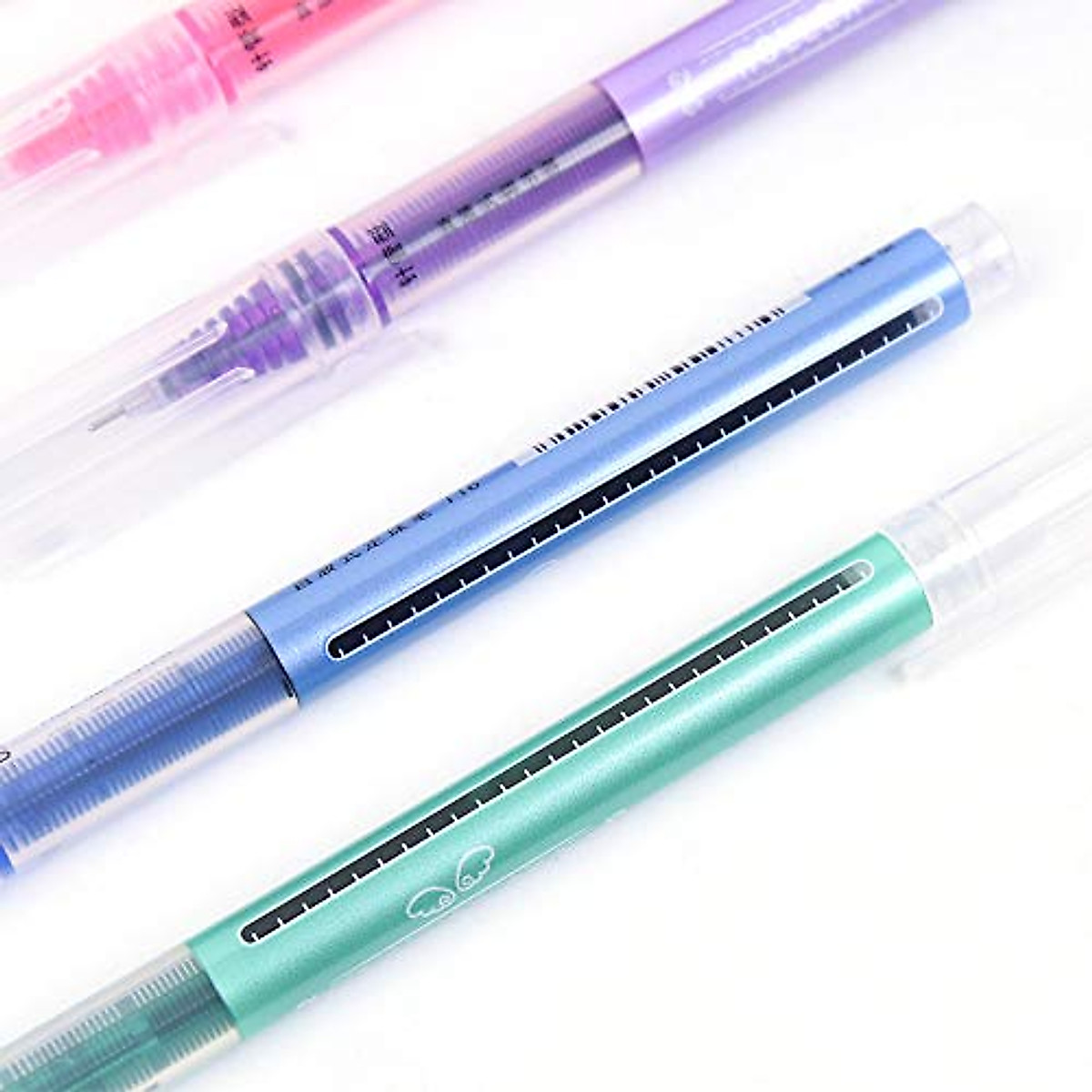 Mifuner 0.38mm 6 Colors Extra Fine Point Pens Liquid Ink Pen Rolling Roller ball Quick-drying Ink for Home Office