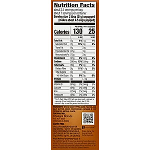 Orville Redenbacher's Naturals Microwave Popcorn, Classic Butter & Sea Salt Light Flavor, 2.69 oz., 3-Count