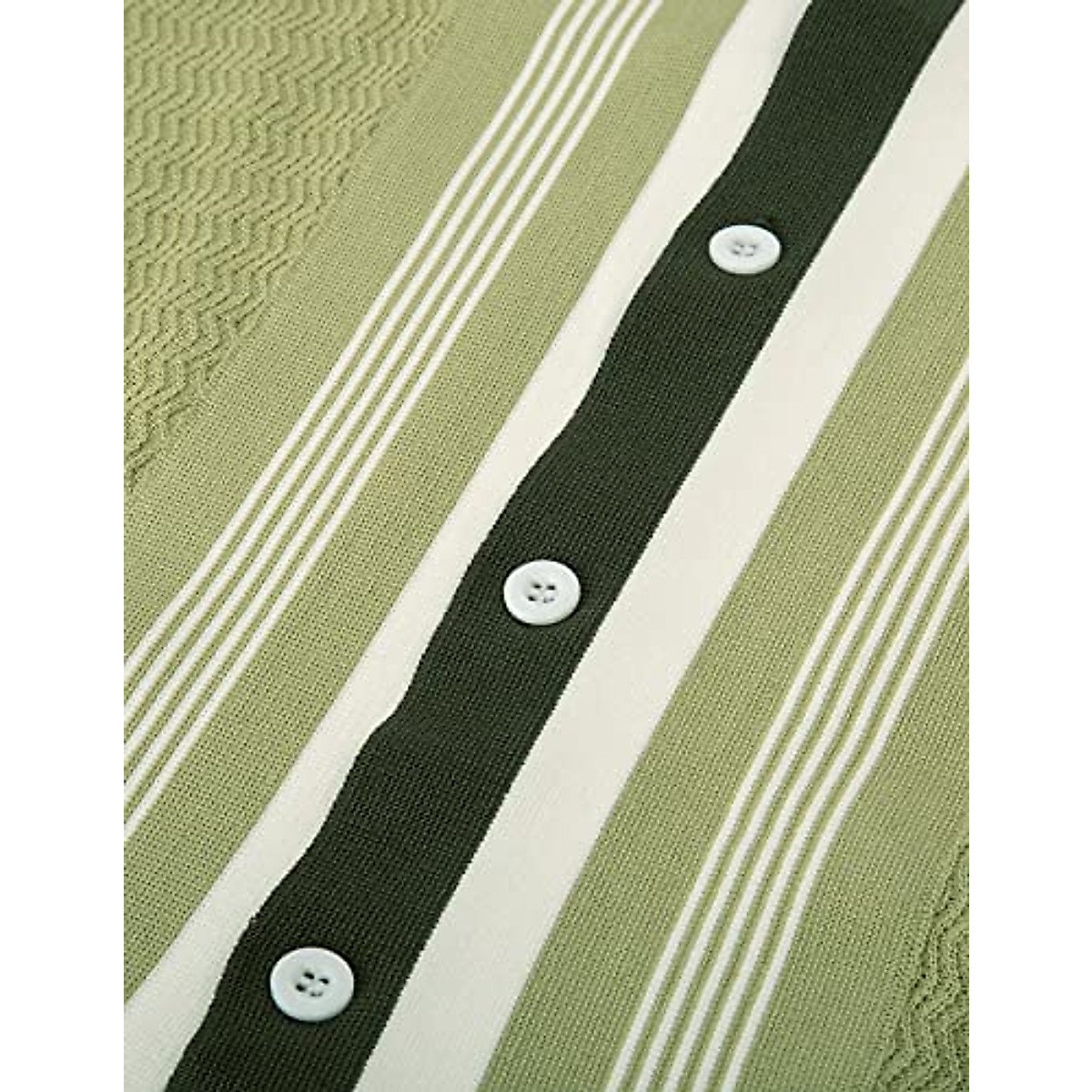 Mens 70s Shirt Short Sleeve Retro Shirts Vintage Stripe 50s Polo Tee Shirts