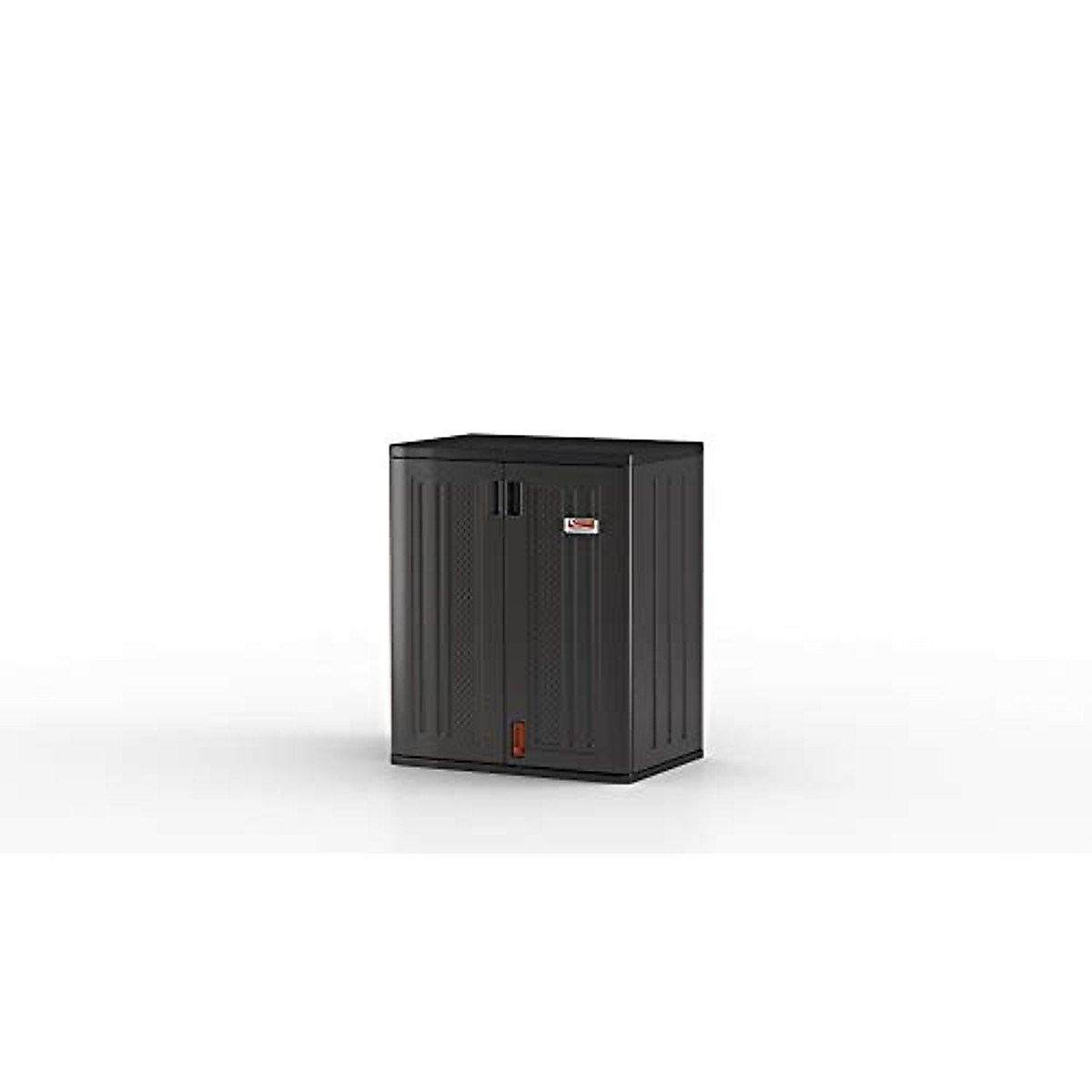 Suncast Commercial 9 Cubic Ft. Heavy-Duty Resin Cabinet with 2 Shelves, Dark Grey