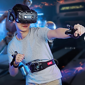 KIWI design Tracker Straps and Belt for Full Body Tracking VR, Compatible with Quest 2 and SteamVR, Upgraded Palm/Foot Trackerstrap Accessory Fit HTC Vive Tracker (Trackers NOT Included)