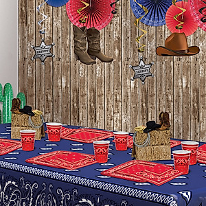 Beistle 3-D Western Centerpiece, 9.5" Tall - Desert-Themed Table Decoration for Cowboy Old Wild West Birthday Parties
