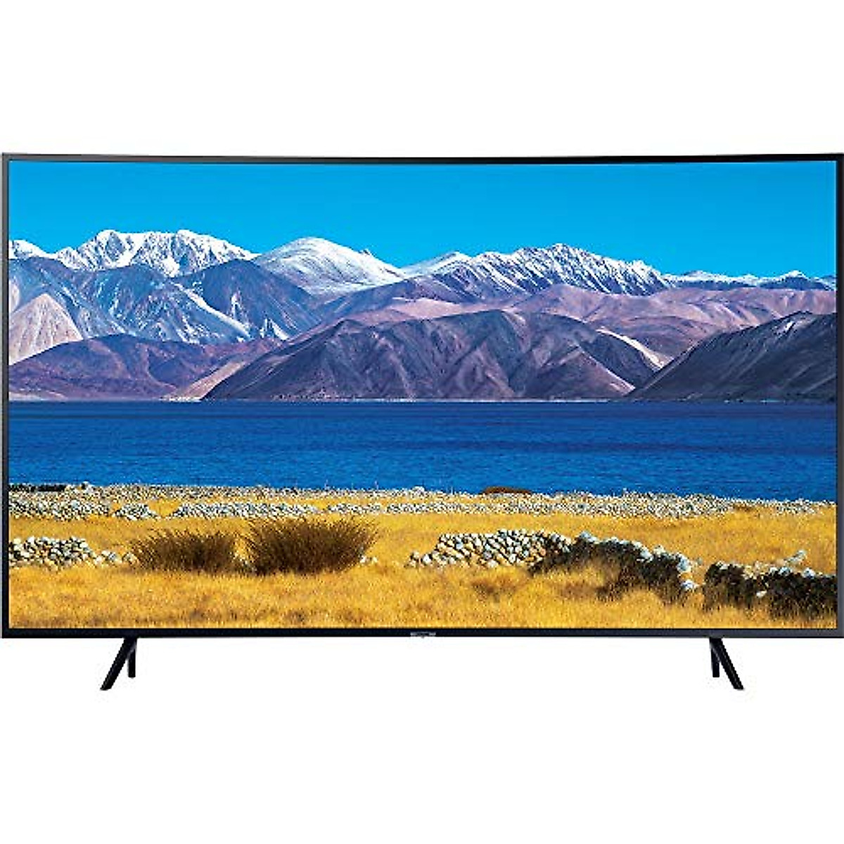 SAMSUNG UN55TU8300 55-inch HDR 4K UHD Smart Curved TV with Deco Home Soundbar Bundle