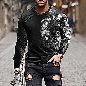 Prime Deals of The Day Today Only Card Men's Graphic Tees Long Sleeve Urban Personalized Skull Shirts Novelty 3D T Shirts Fashion Streetwear Clothes My Orders Placed