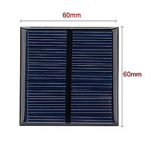 uxcell 5Pcs 5.5V 60mA Poly Mini Solar Cell Panel Module DIY for Light Toys Charger 60mm x 60mm