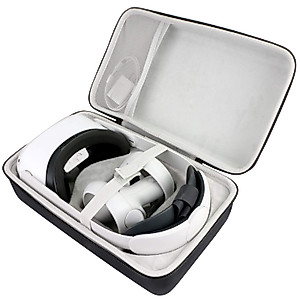 khanka Hard Travel Case Replacement for Meta Oculus Quest 2 Advanced All-In-One Virtual Reality Headset