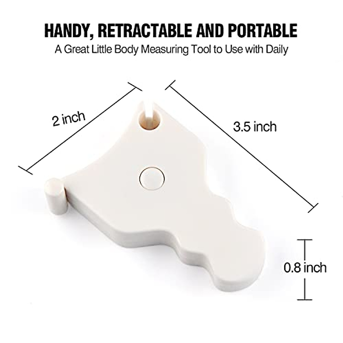 Body Measure Tape Accurate Body Measuring Tape Automatic Telescopic Body Fat Measuring Tape with Lock Pin & Push-Button Arms Chest Thigh Waist Measure Tape for Fitness, Weight Loss, Muscle Gain