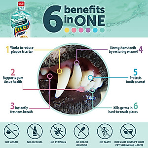 DENTAL FRESH Water Additives Bundle for Dogs & Cats,Original Formula 32oz & Advanced Plaque & Tartar Formula 17oz,Helps improve overall oral health, better breath, and targets plaque & tartar build up