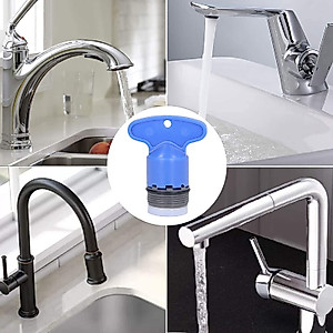 4Pcs .5mm Faucet Insert Filter Aerator Restrictor with Removal Wrench Water Saving Faucet Replacement Faucet Parts