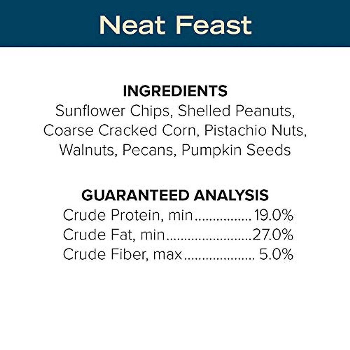 Blue Seal Neat Feast Wild Bird Seed | Convenient Shell-Free Mix | Attracts Wide Variety of Birds | 20 Pound Bag