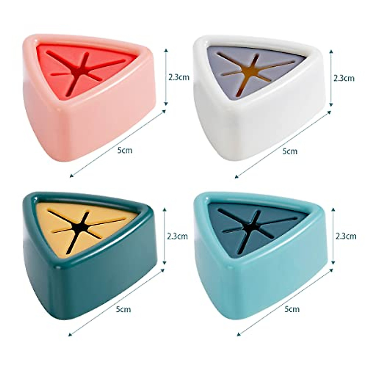 4 Pcs Dish Towel Hooks,Self Adhesive Wall Dish Towel Holder,Kitchen Push Hooks for Towel