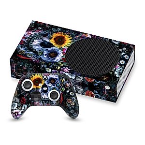 Head Case Designs Officially Licensed Riza Peker Skull Art Mix Matte Vinyl Sticker Gaming Skin Decal Cover Compatible with Xbox Series S Console and Controller Bundle