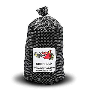 OdorHog Vent Stack Pipe Filter 1.5" Mushroom Cap and Activated Carbon Mesh Replacement Filter Bag 3" Inch Bundle