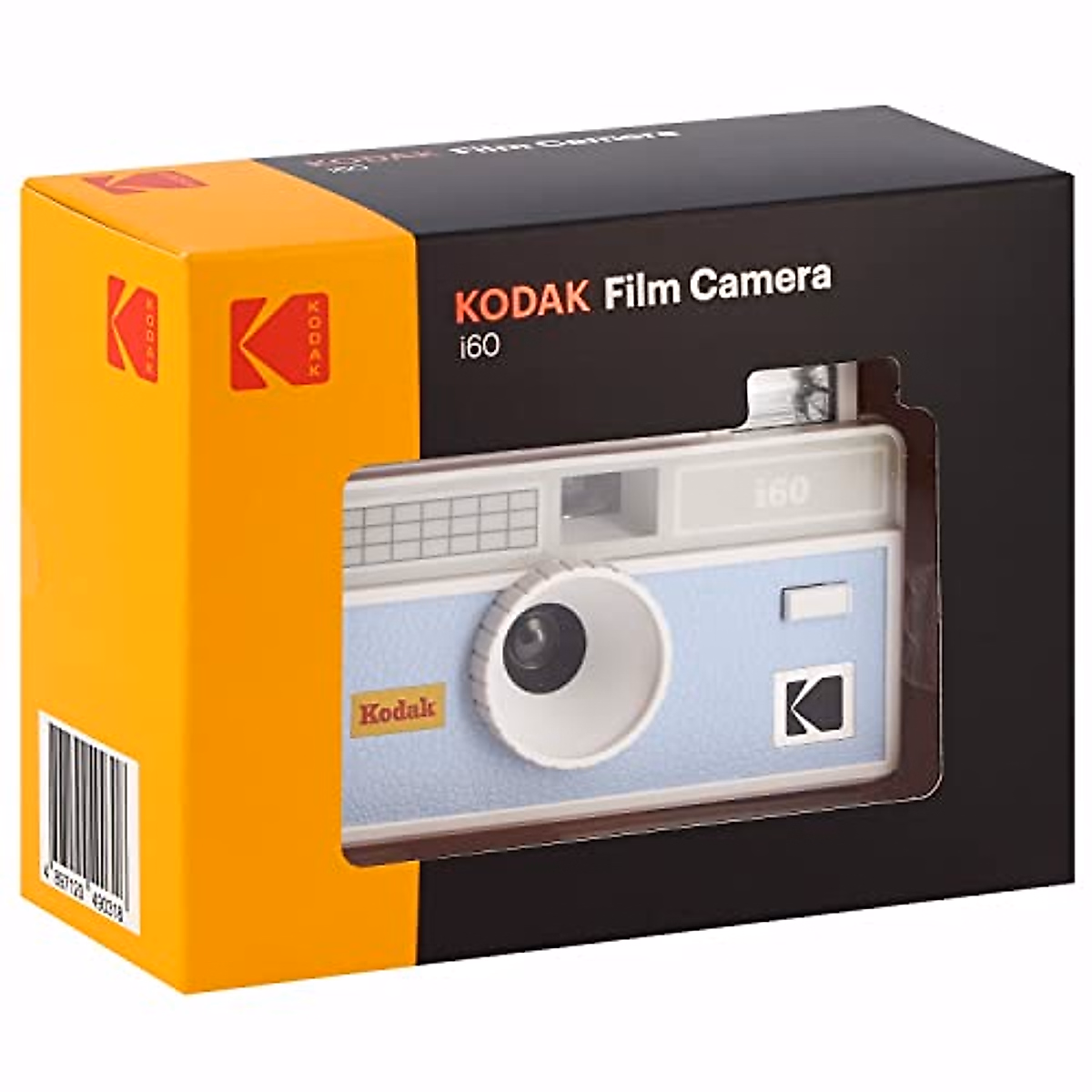 Kodak i60 Reusable 35mm Film Camera - Retro Style, Focus Free, Built in Flash, Press and Pop-up Flash (Baby Blue)
