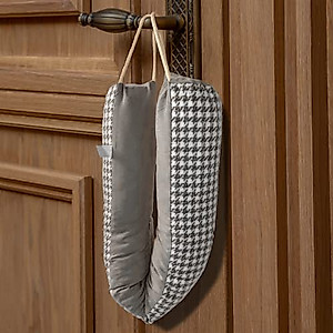 DOMESTICA Under Door Draft Stopper 36 Inch, Under Door Draught Excluder Noise Reducer Heavy Duty Door Snake Draft Blocker, Triangle Design (Gray)